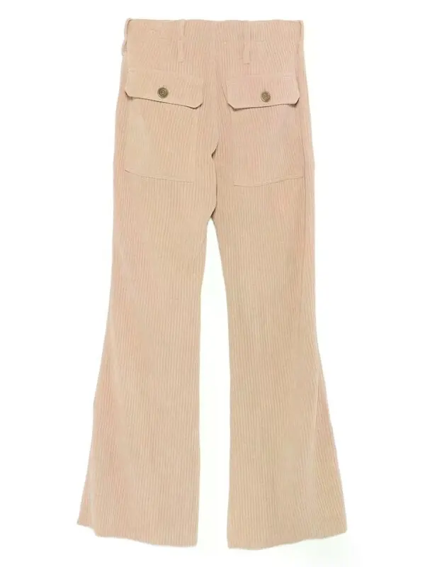 MAISON JEJIA Ribbed Flared Trousers
