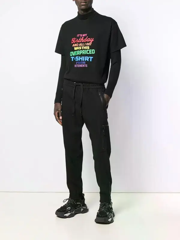 Vetements Rainbow Slogan T-shirt
