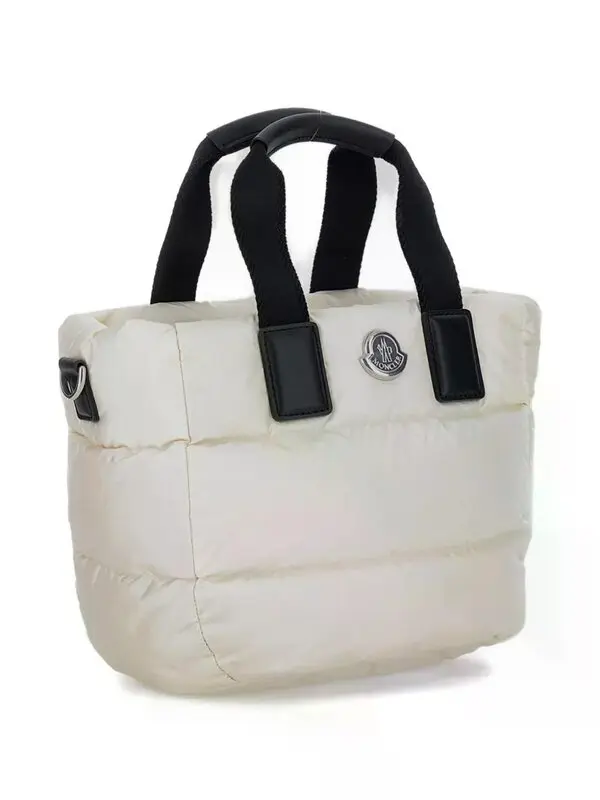 Moncler Caradoc Padded Top-handle Bag - Neutrals