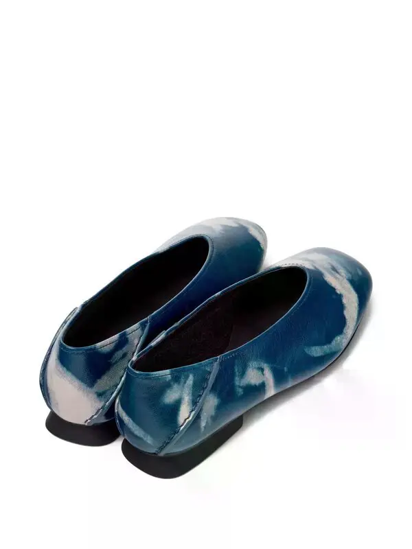 Camper Casi Myra Cloud-print Leather Ballet Flats