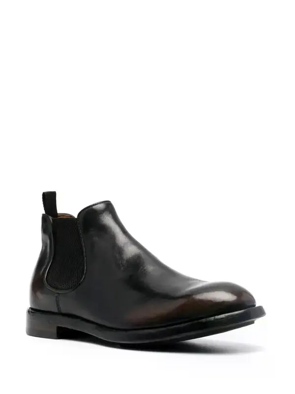 Officine Creative Temple 008 Leather Chelsea Boots - Black