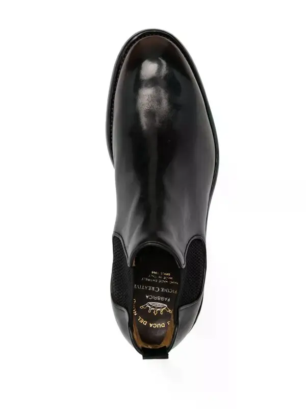 Officine Creative Temple 008 Leather Chelsea Boots - Black