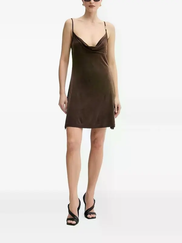 Versace Cowl-neck Mini Dress