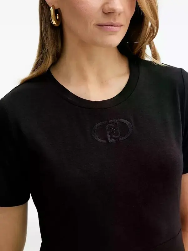 Liu Jo Mini Dress With Embroidered Logo