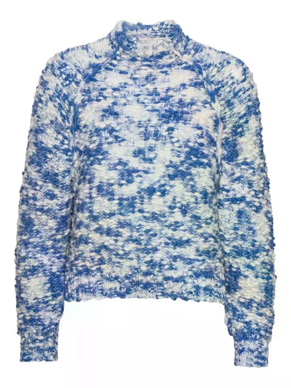 Henrik Vibskov Textured Mock-neck Sweater - Blue