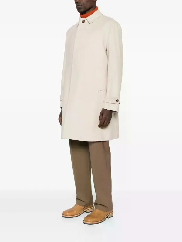 LARDINI Buttoned Flap-pocket Coat