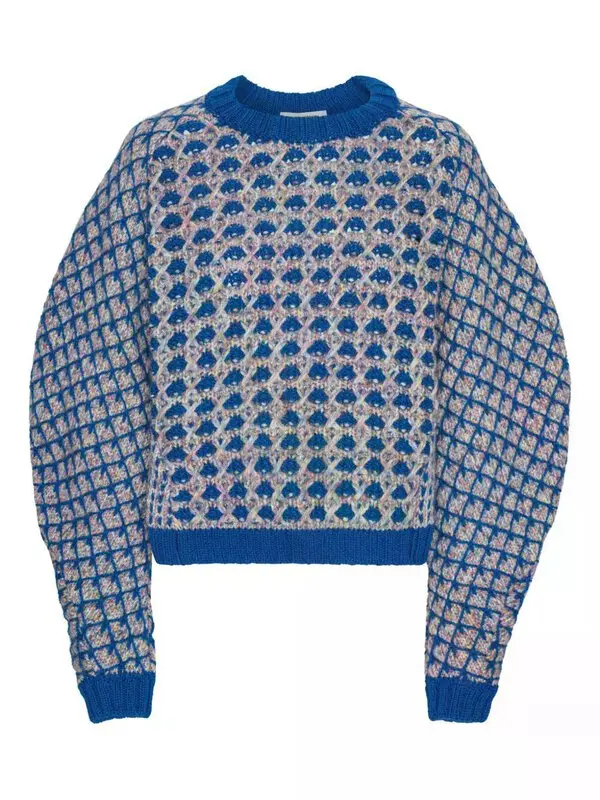 Henrik Vibskov Geometric Knit Sweater - Blue