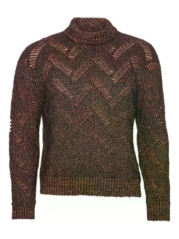 Henrik Vibskov Diamond Pattern Turtleneck Sweater