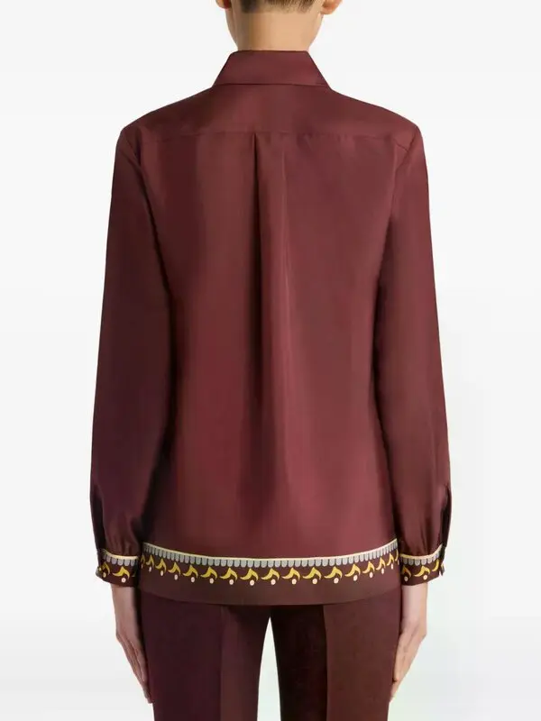 Etro Floral Print Silk Shirt