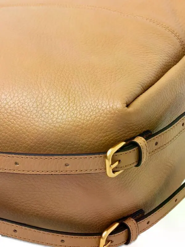 GIANNI CHIARINI Leather Tote Bag With Buckle Fastening