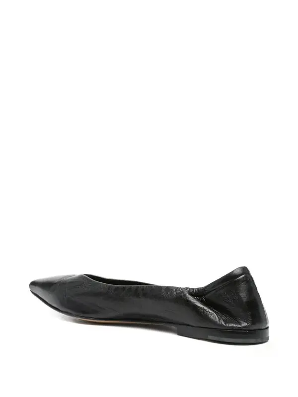 POMME D´OR Pointed-toe Leather Ballet Flats