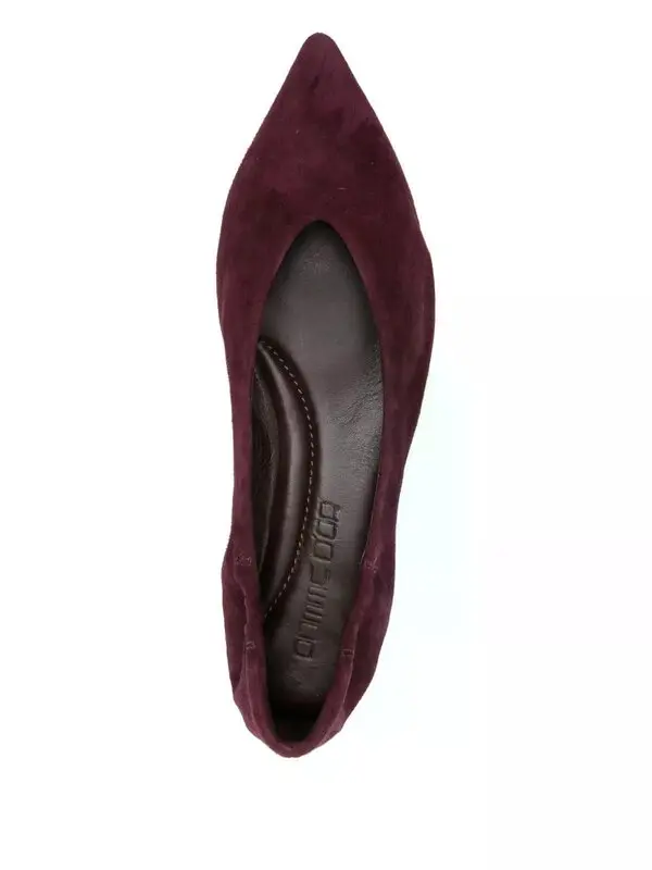 POMME D´OR Pointed-toe Suede Ballet Flats