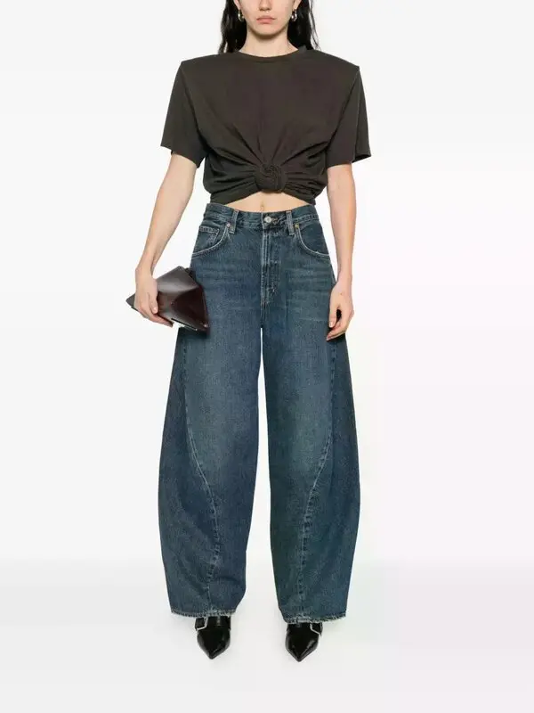 AGOLDE Paneled Regenerative-cotton Jeans - Blue