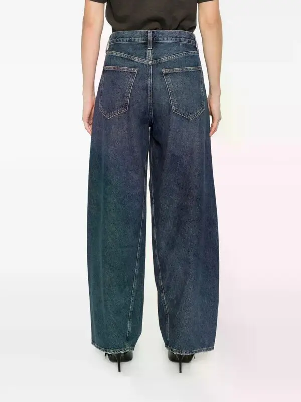 AGOLDE Paneled Regenerative-cotton Jeans - Blue