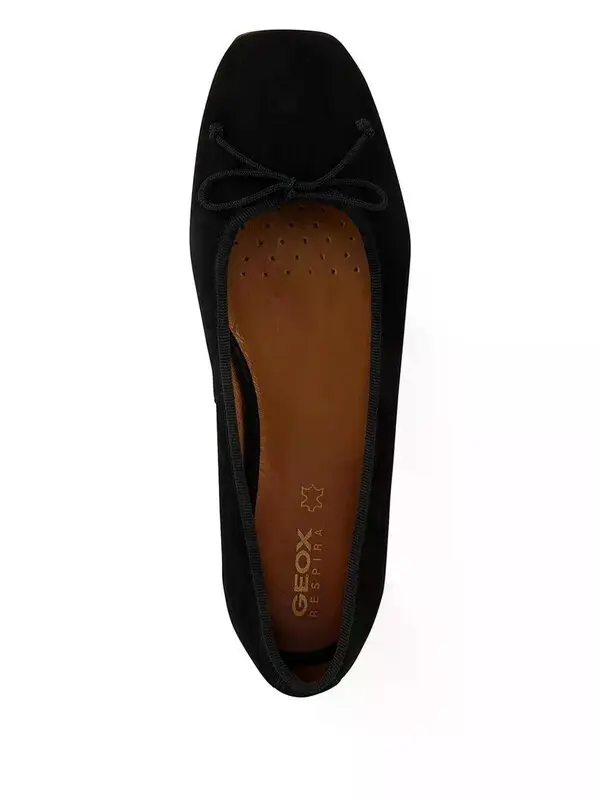 Geox Marsilea Bow-detail Ballet Flats - Black