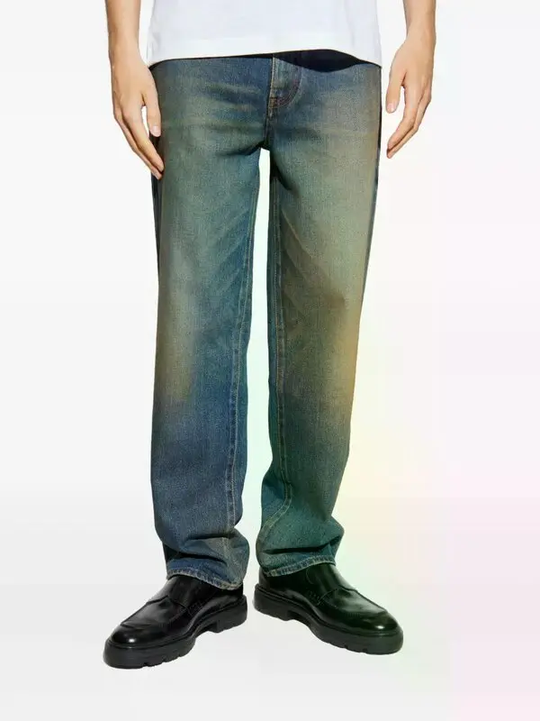 Versace Logo-plaque Cotton Jeans