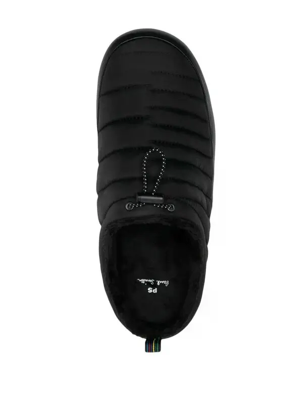 Paul Smith Larsen Quilted Mule Slippers - Black