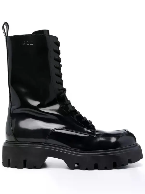 MSGM Lace-up Ankle Boots
