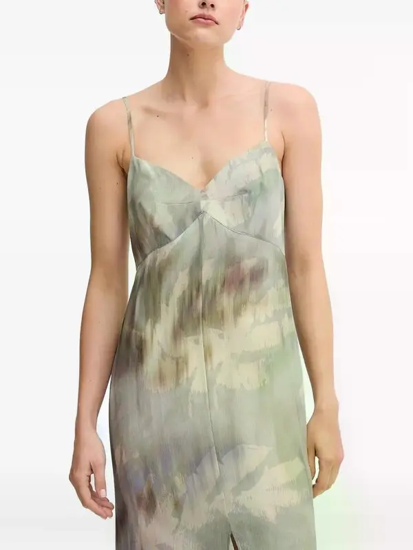SANDRO FERRONE Abstract-print Maxi Dress