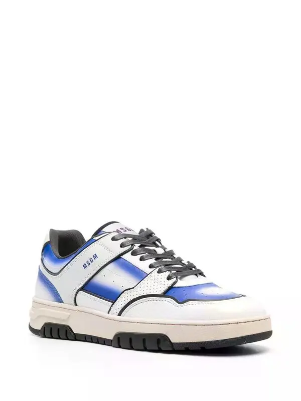 MSGM Calf Leather Sneakers