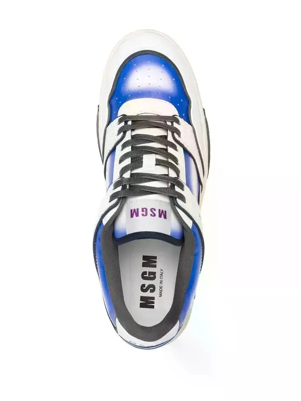 MSGM Calf Leather Sneakers