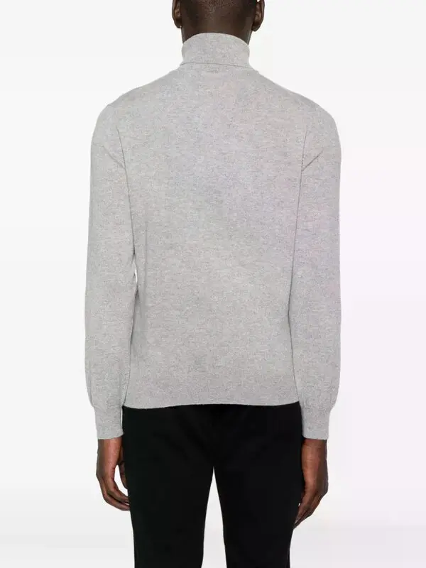 GRAN SASSO Turtleneck Cashmere Sweater - Grey