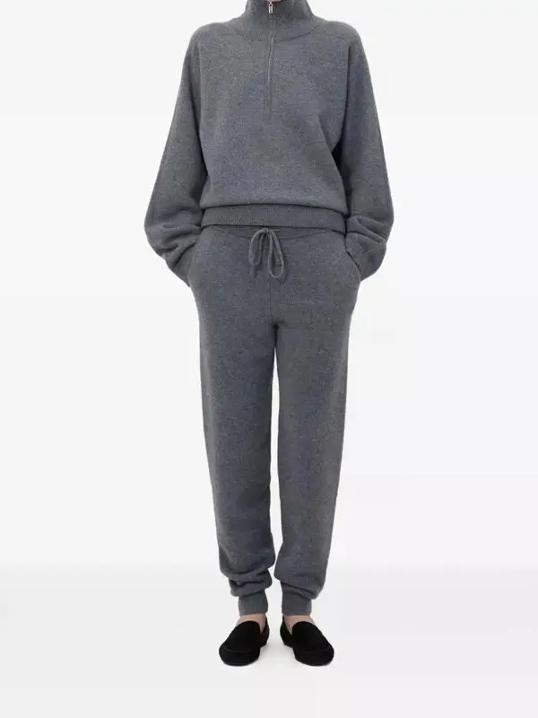 Loulou De Saison Elasticated Cuffed Cashmere Trousers