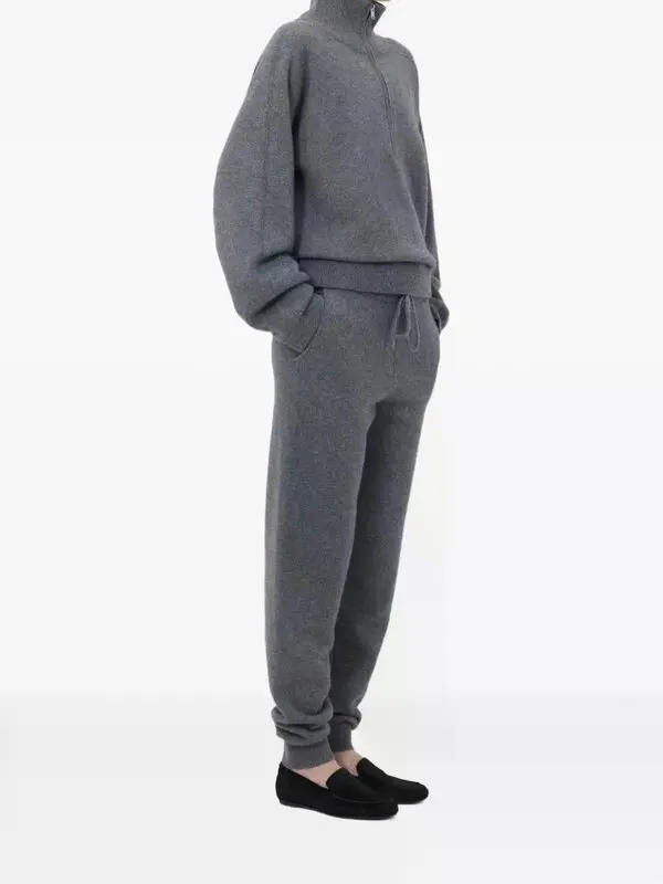 Loulou De Saison Elasticated Cuffed Cashmere Trousers