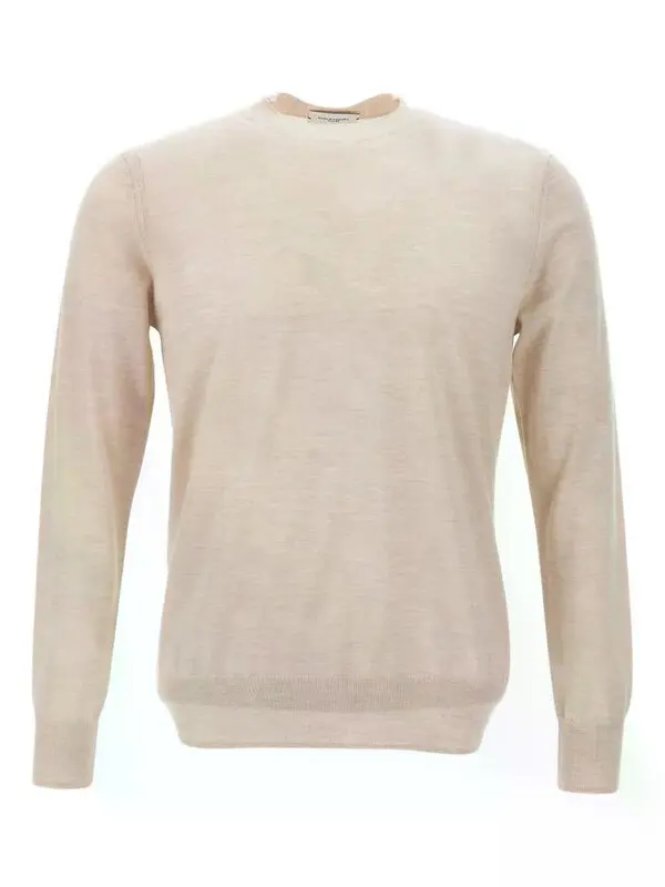 PAOLO PECORA Ribbed-cuff Crew-neck Sweater