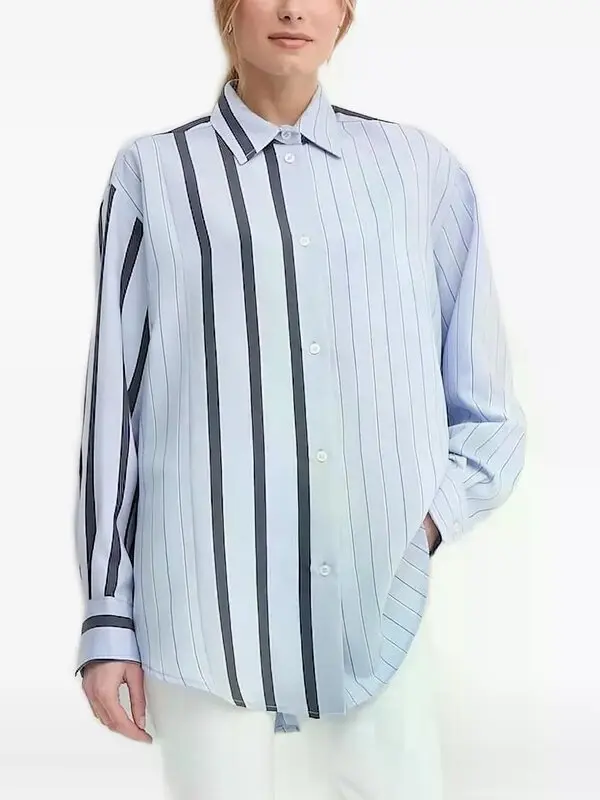 SANDRO FERRONE Striped Panel Shirt