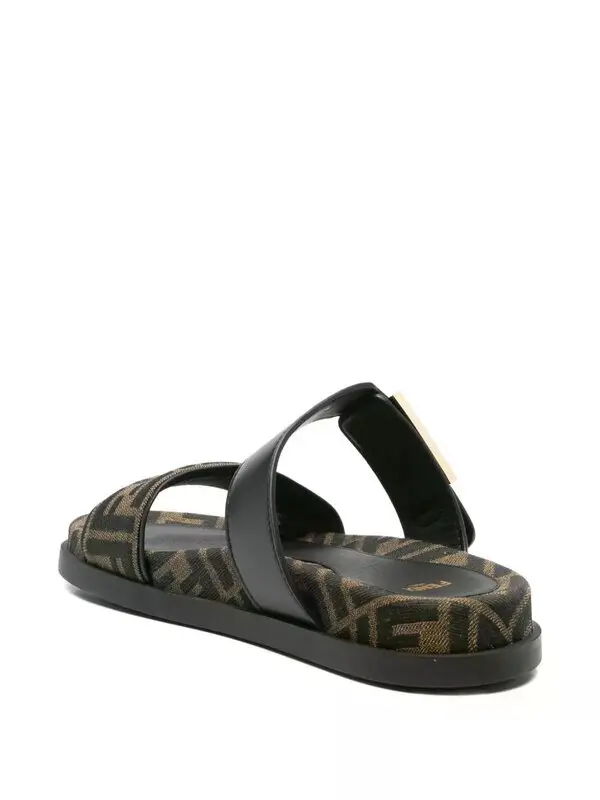 Fendi Ff-logo Buckle Sandals
