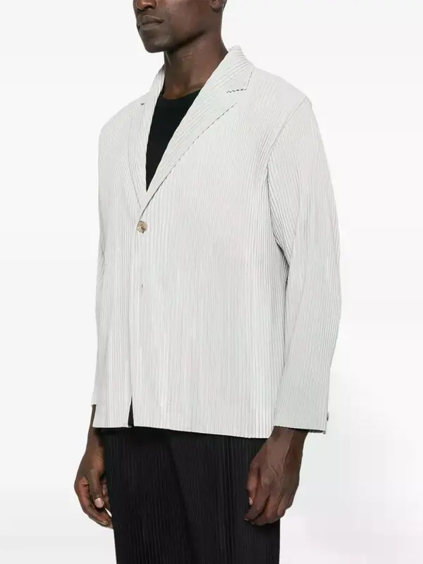 Issey Miyake Pleated Button Blazer