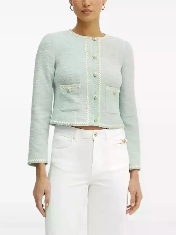 Luisa Spagnoli Tweed Embellished Jacket