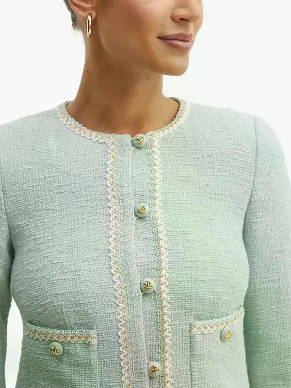 Luisa Spagnoli Tweed Embellished Jacket