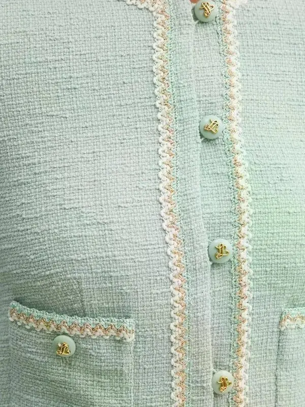 Luisa Spagnoli Tweed Embellished Jacket