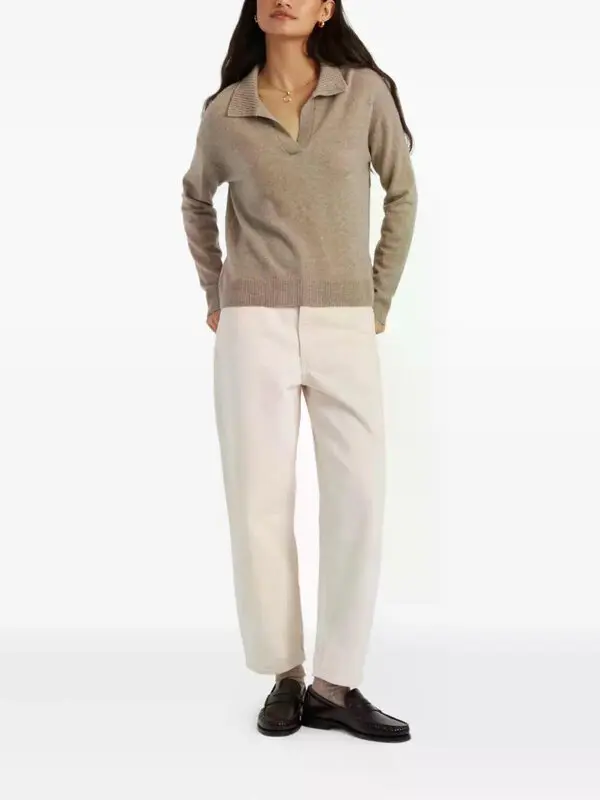 Chinti & Parker Polo-collar Fine Knit Sweater