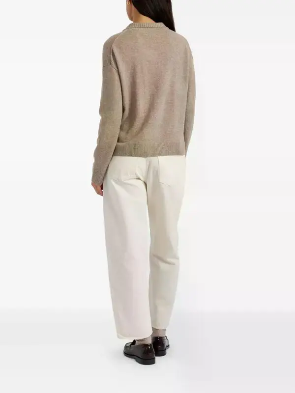 Chinti & Parker Polo-collar Fine Knit Sweater