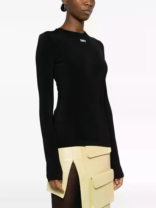 Off-White Stretch-jersey Top
