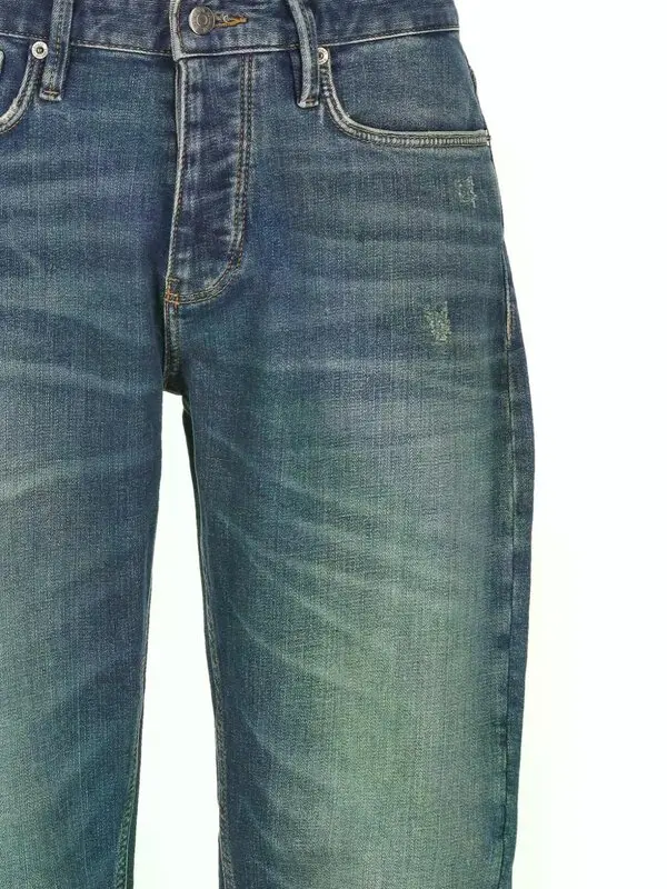 Emporio Armani Distressed Five-pocket Jeans