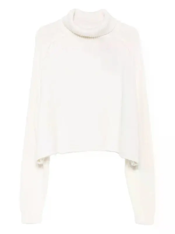 LISA YANG Turtleneck Cropped Sweater