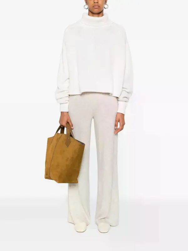LISA YANG Turtleneck Cropped Sweater