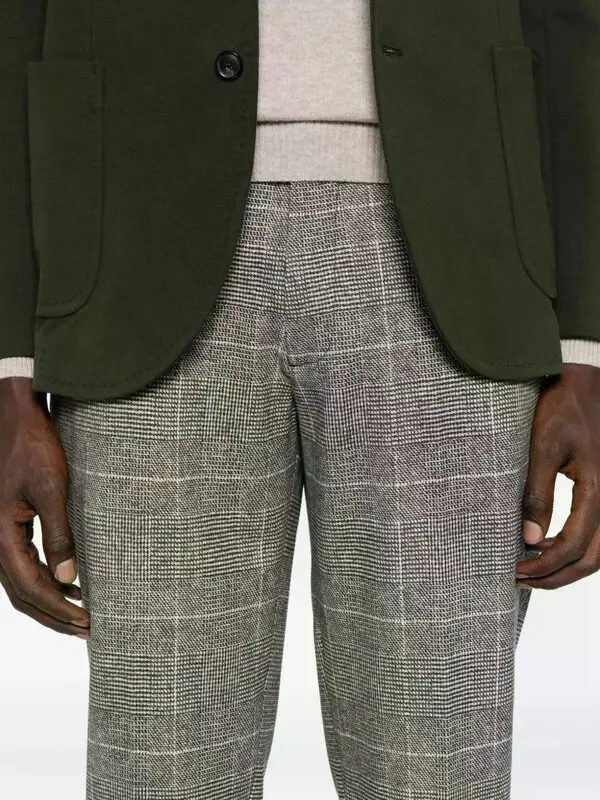 CIRCOLO 1901 Check Pattern Cotton-blend Trousers