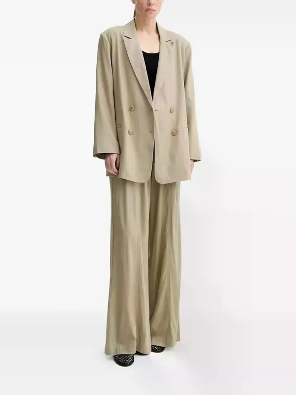 GESTUZ Elastic-waist Wide-leg Trousers