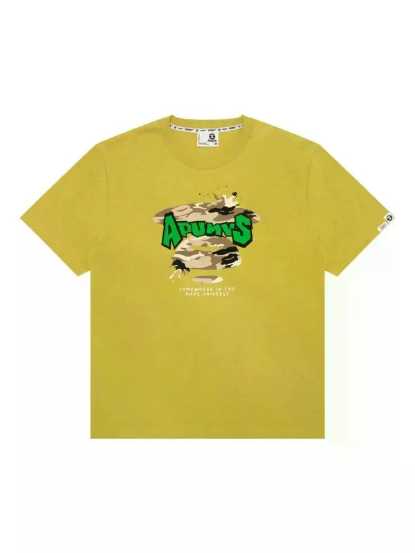 AAPE BY *A BATHING APE Aape Head Camo-print T-shirt
