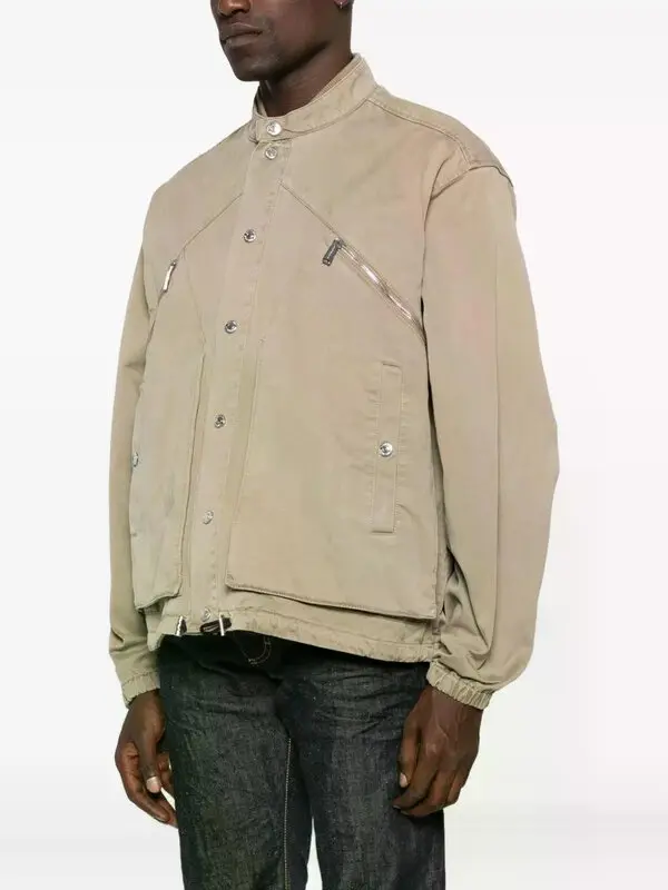 Dsquared2 Zip-pocket Drawstring Jacket - Green