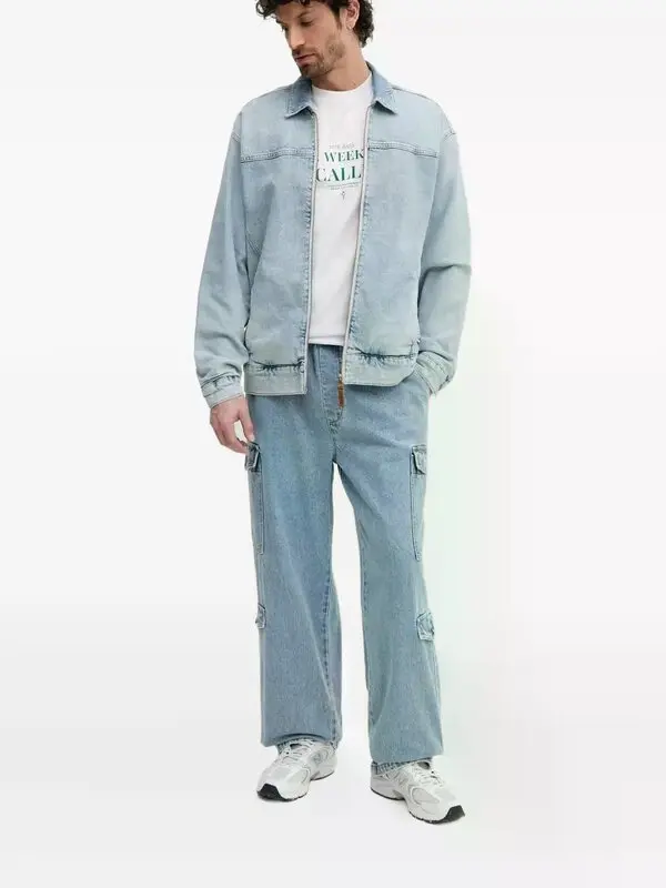 Armani Exchange Light Wash Cargo Pocket Jeans