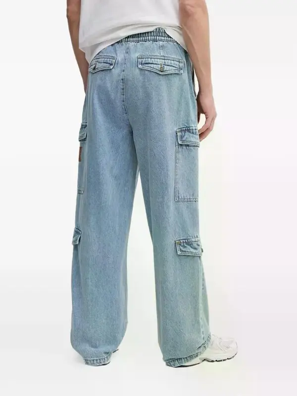 Armani Exchange Light Wash Cargo Pocket Jeans