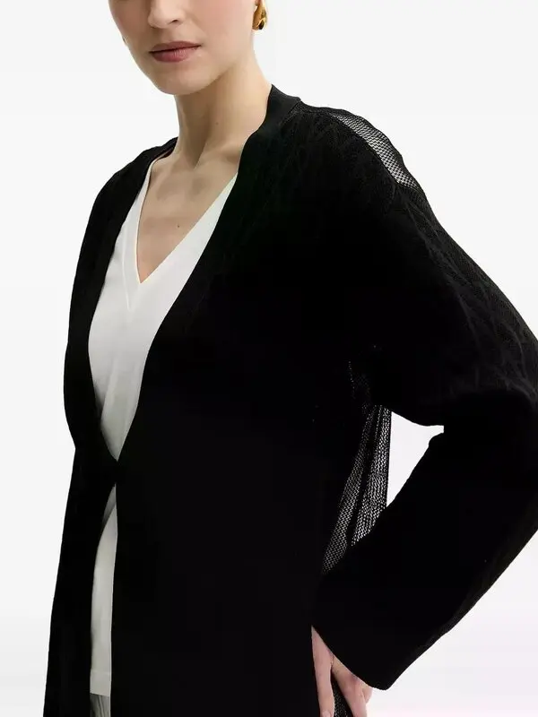 Armani Exchange Wide-hem Long-sleeve Cardigan