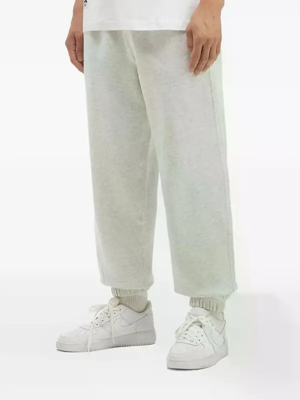 FINGERCROXX Logo-patch Cuffed Sweatpants - Grey