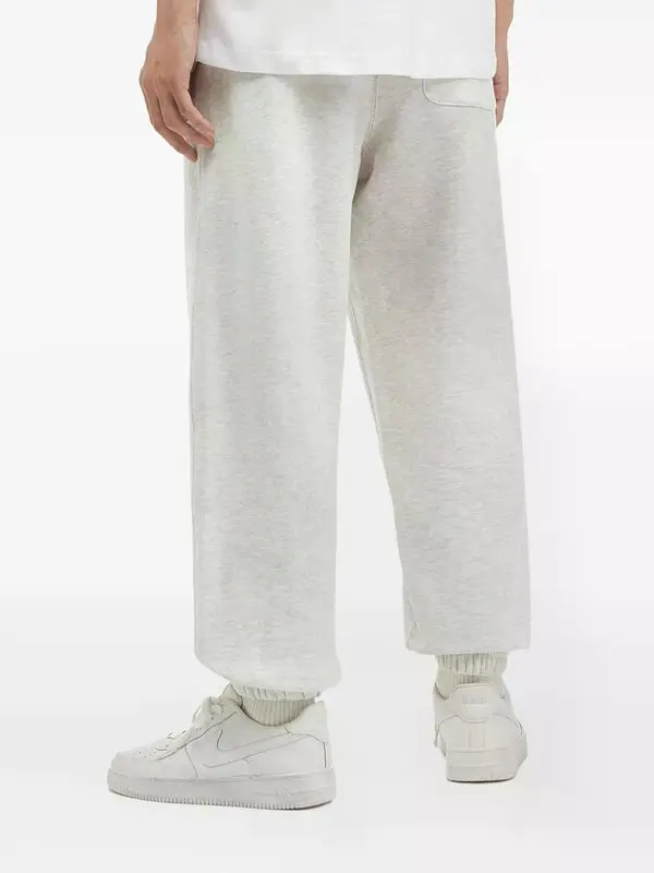 FINGERCROXX Logo-patch Cuffed Sweatpants - Grey